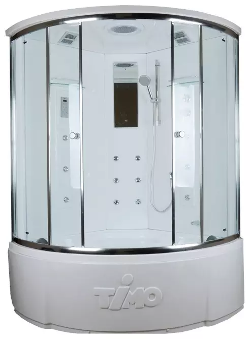 Душевой бокс «Timo» Lux T-7755 150/150 с ванной прозрачный/белый с ...