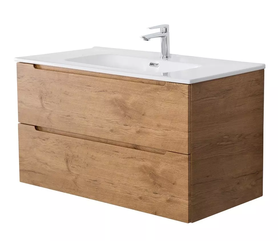 Тумба с раковиной «Belbagno» Etna 100 (BB1000ETL) подвесная Rovere ...