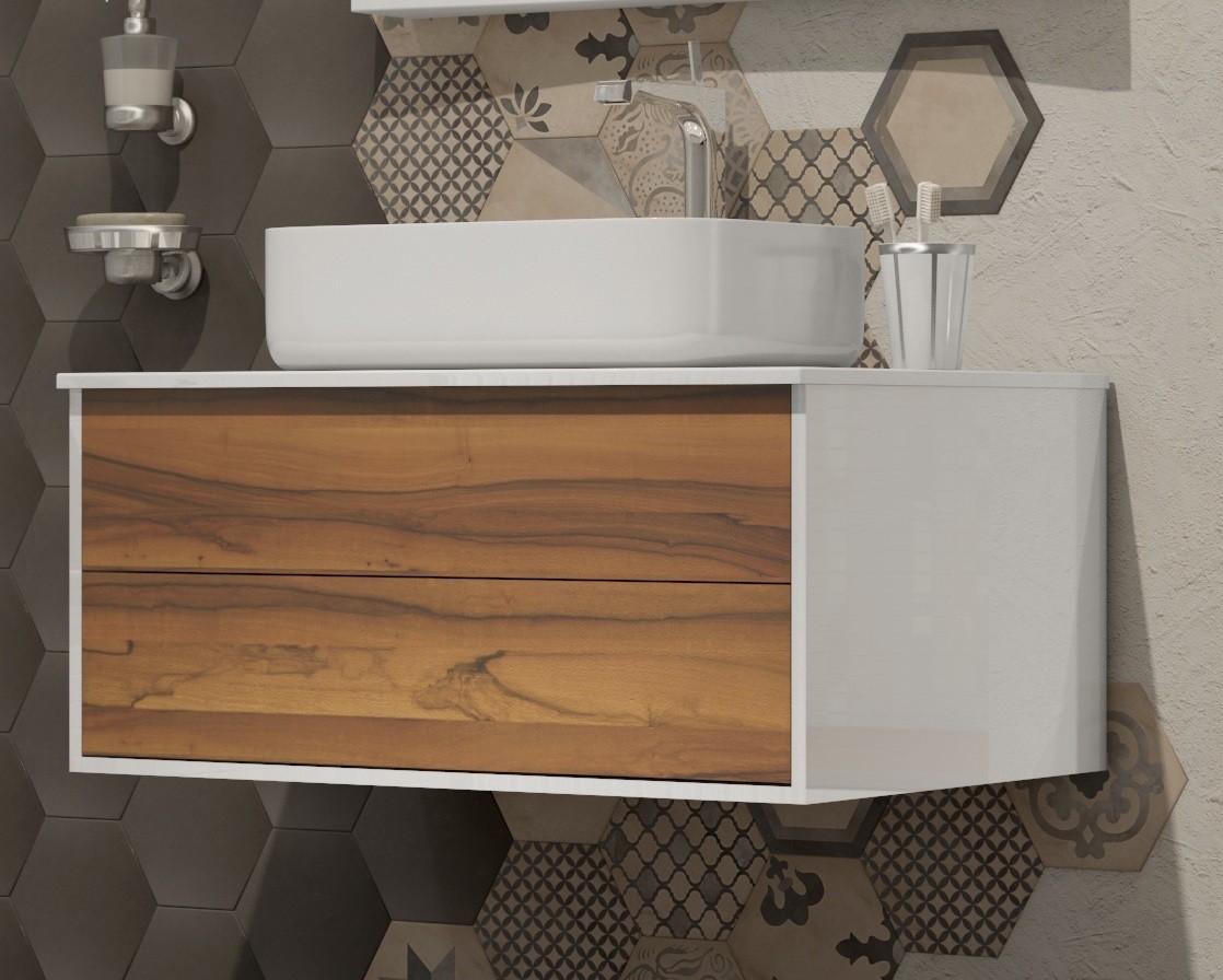 Тумба с раковиной «Opadiris» Дольче 80 (Джой 46) подвесная белая купить по низкой цене в Москве ...