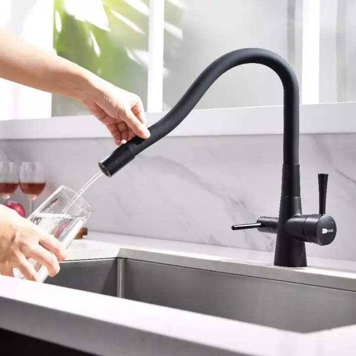 Смеситель для кухни с подключением к фильтру «Lemark» Comfort LM3075BL чёрный Москва купить с ...
