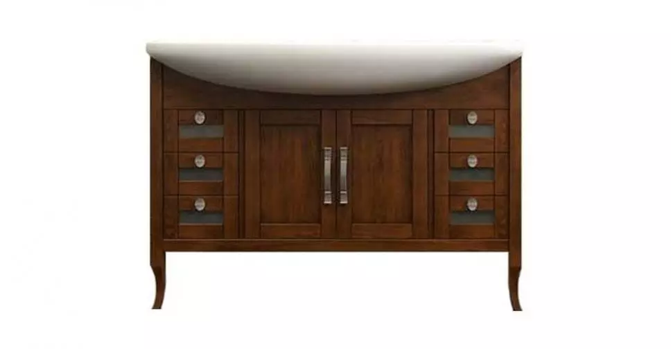 Тумба с раковиной из массива «Opadiris» Мираж 120Р (Лагуна 120) светлый орех купить в интернет ...