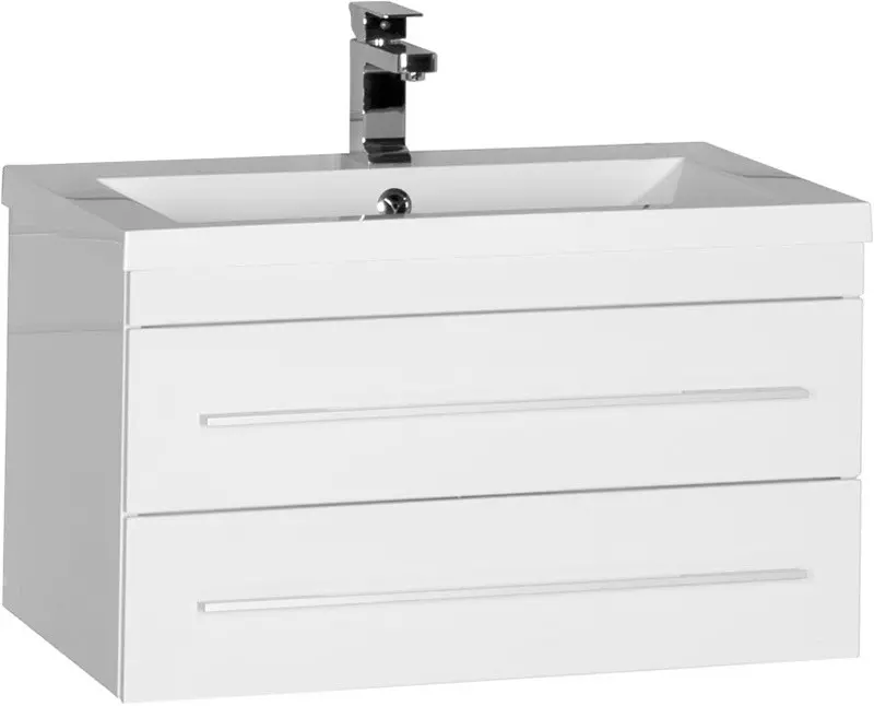 Тумба с раковиной «Aquanet» Нота 75 (Нота 75) подвесная белая купить в ...