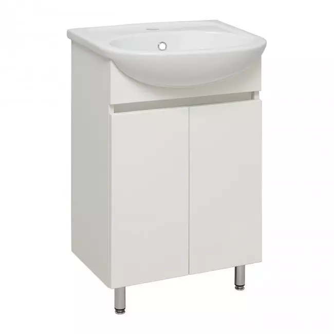 Тумба с раковиной «Runo» Лада 50 (Уют 50) белая матовая купить по ...