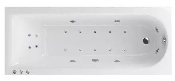 Гидромассажная ванна акриловая «Actima» Aurum Slim 170/70 Lux с ...