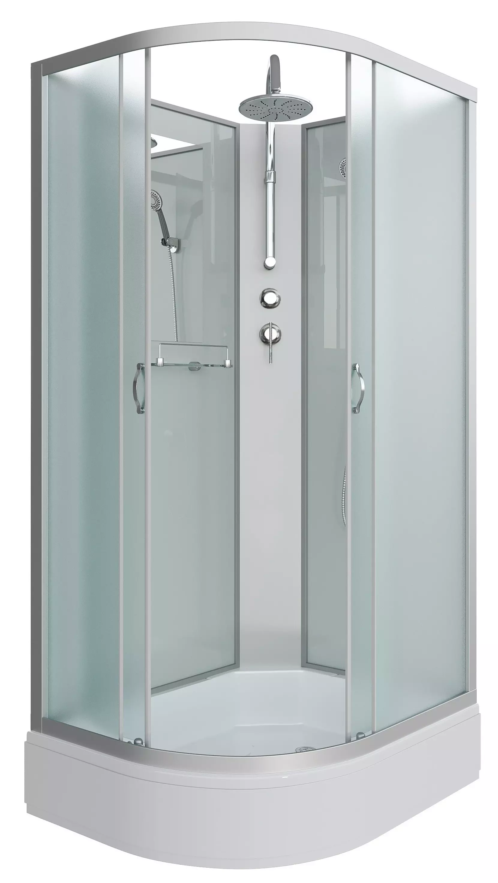 Душевая кабина «Niagara» NG-33984-14RBKT 90/80 средний поддон матовая ...