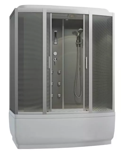 Душевой бокс «Arcus» AS-125 150/85 с ванной матовый/серый с ...