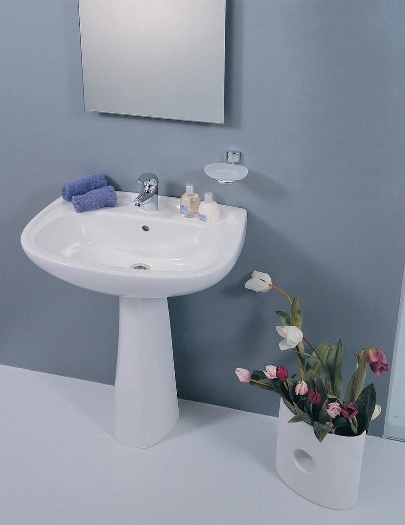 Раковина с пьедесталом «Vitra» Normus 55 9600B003-7650 фаянсовая белая ...
